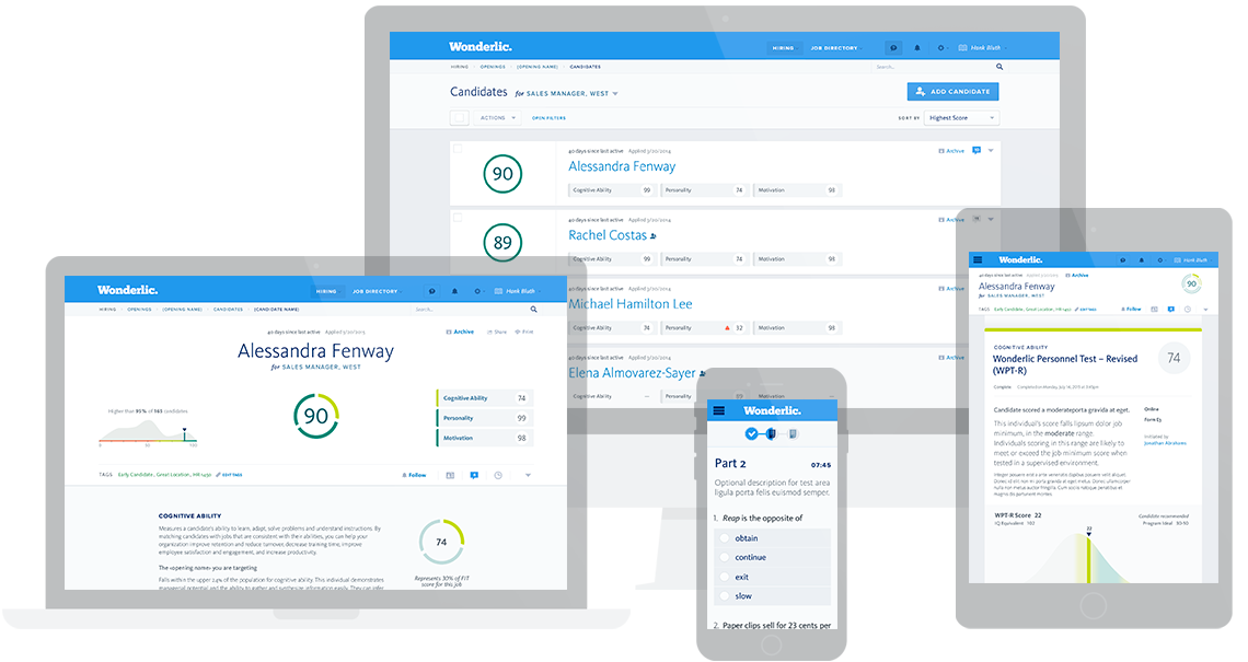 Wonderlic SaaS Human Resources UX Case Study | Fuzzy Math